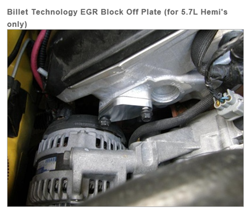 EGR block off by Billet Tech